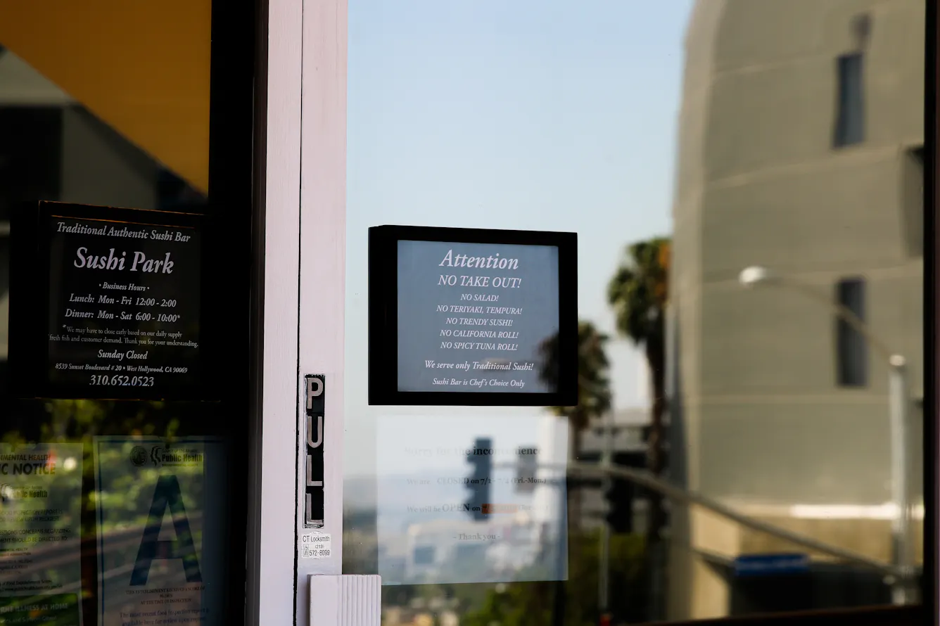 Sushi Park - West Hollywood - Los Angeles - The Infatuation