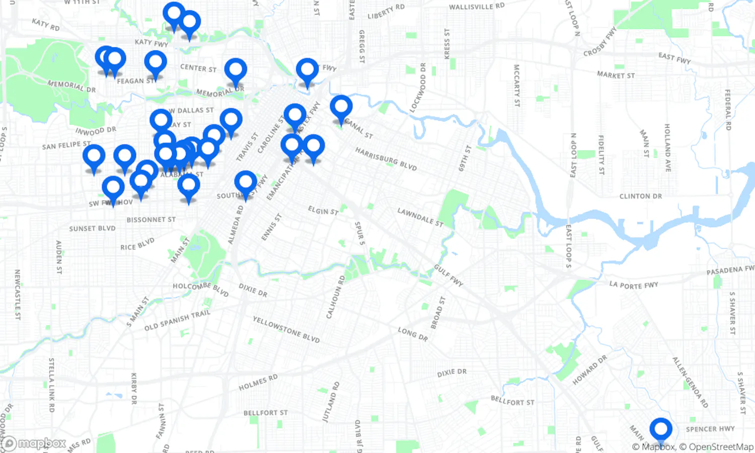 Houston Food Map