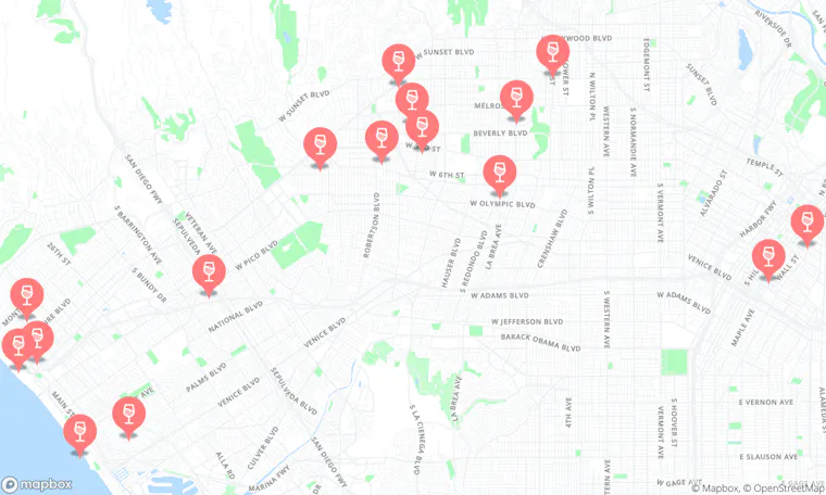 The Los Angeles Wines Of Provence Rosé Map - Los Angeles - The Infatuation