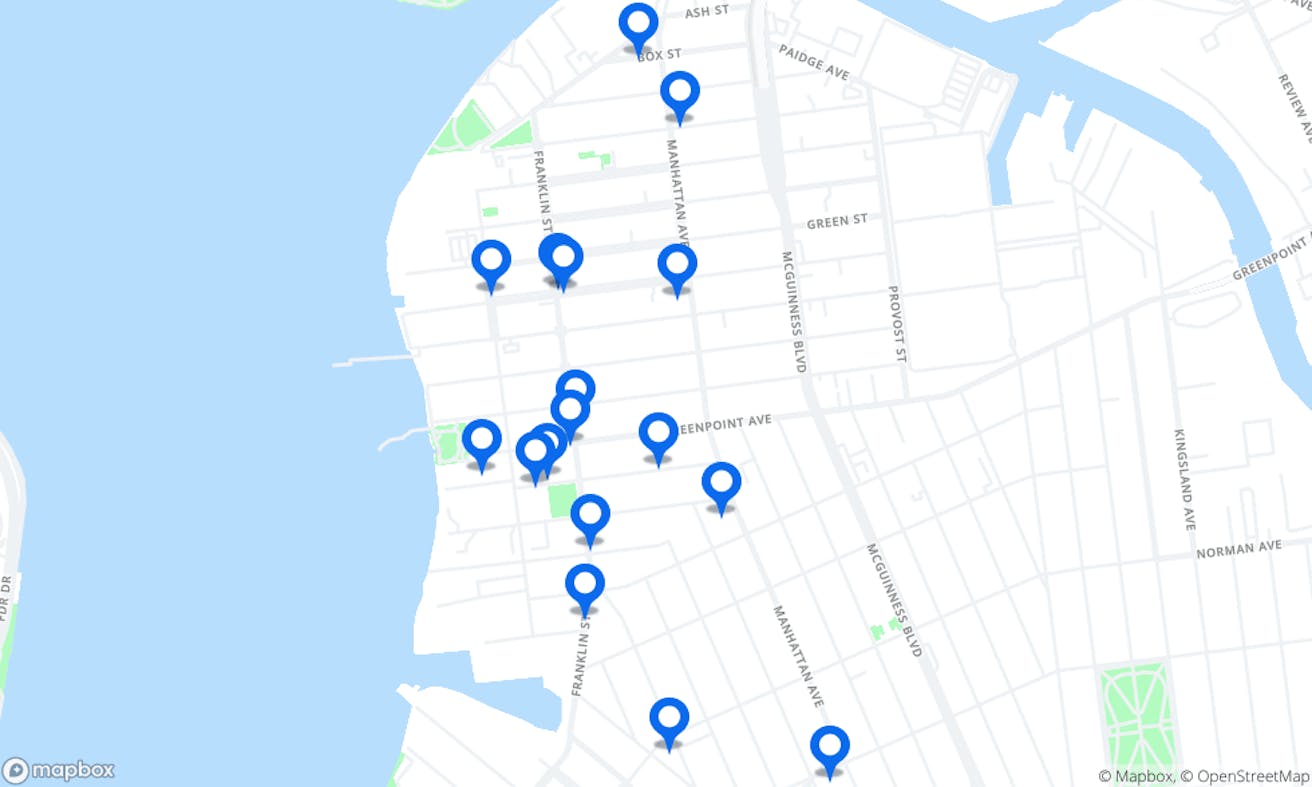 Greenpoint Brooklyn Zip Code Map - Map